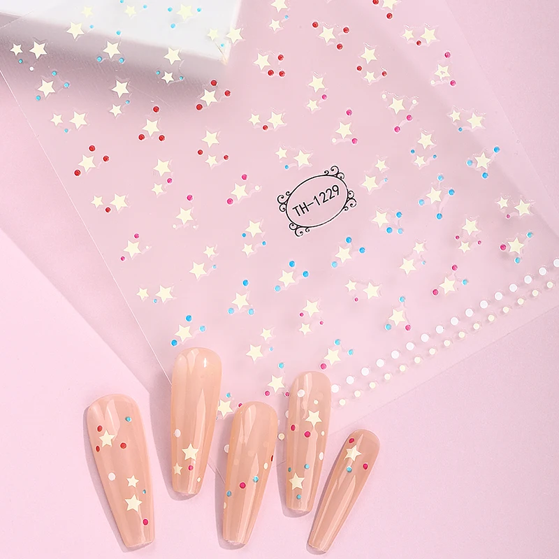 Wholesale Luxury Packaging Gel Nails Sticker Custom 3d 5d Designs Gold ...