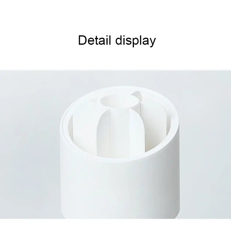 Transparent Cover 360 Rotating Cylinder Case for Office