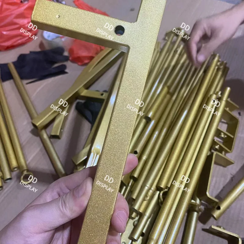 Stable Chira Backdrop Stand Large Size Gold Metal Balloon Arch Set ...