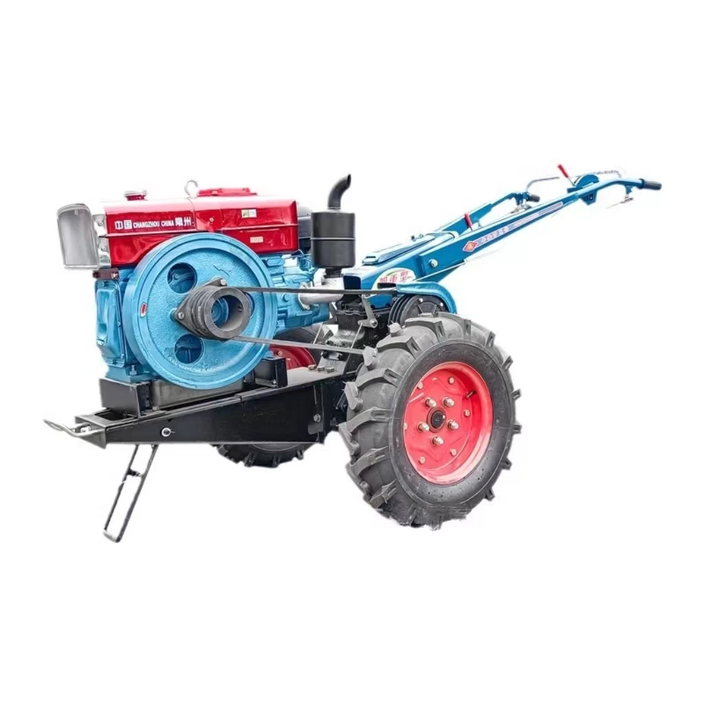 Manual Start Or Electric Start Walking Tractors 18hp 20hp 22hp Trailers ...