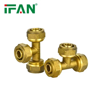 Ifan Customization Pex Fittings 16-32mm Tee Brass Pex Compression ...