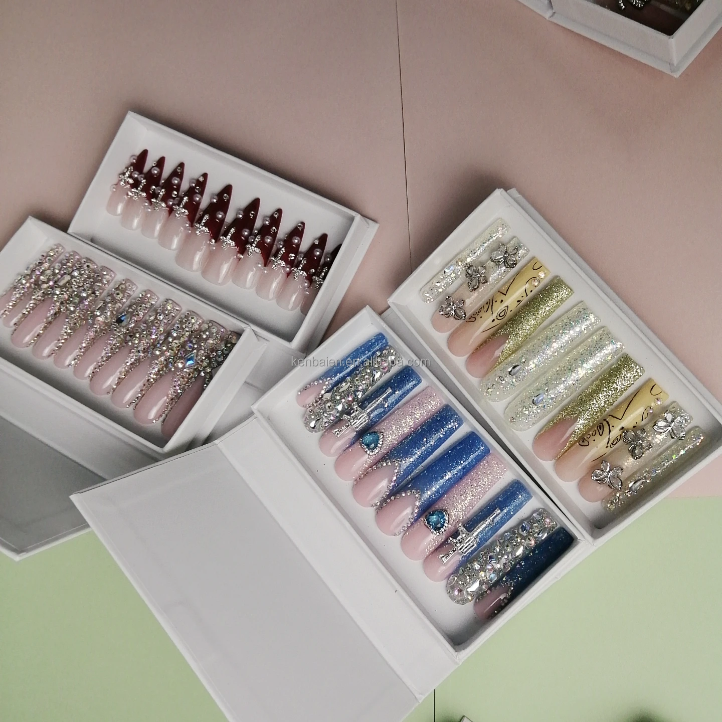 Luxury Private Label Artificial Fingernails Ballerina Wholesale 10pcs ...