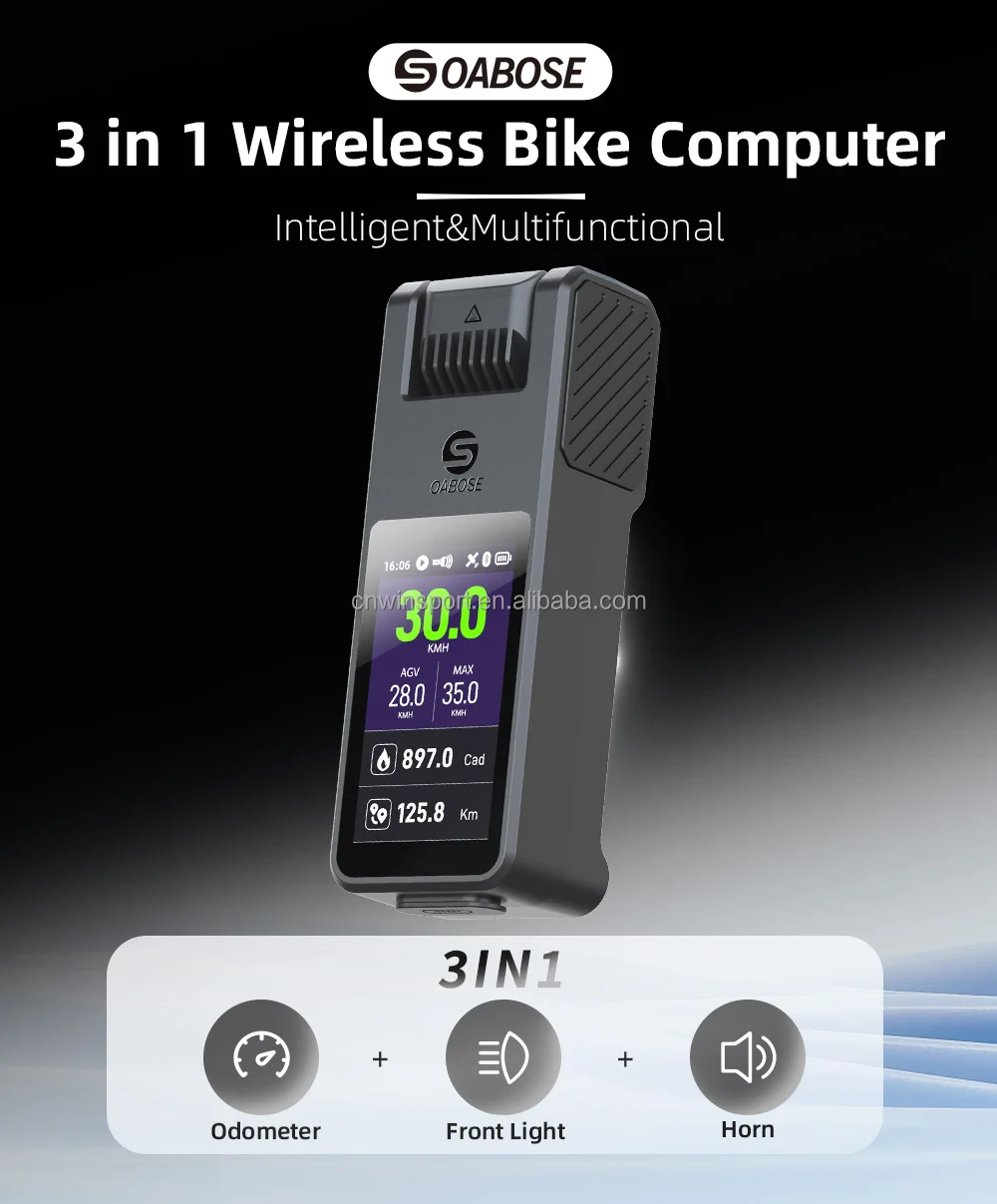 Electric Bike Speedometer GPS GNSS IPX5 Waterproof 7000 MAh Battery ...
