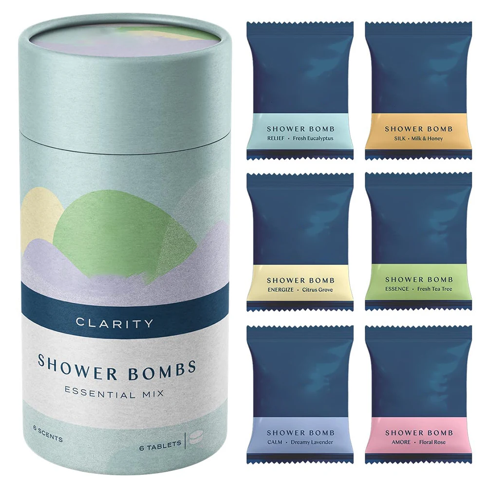 New Style Custom Canister Packing 6 Tablets Shower Steamer Tray Tablet ...