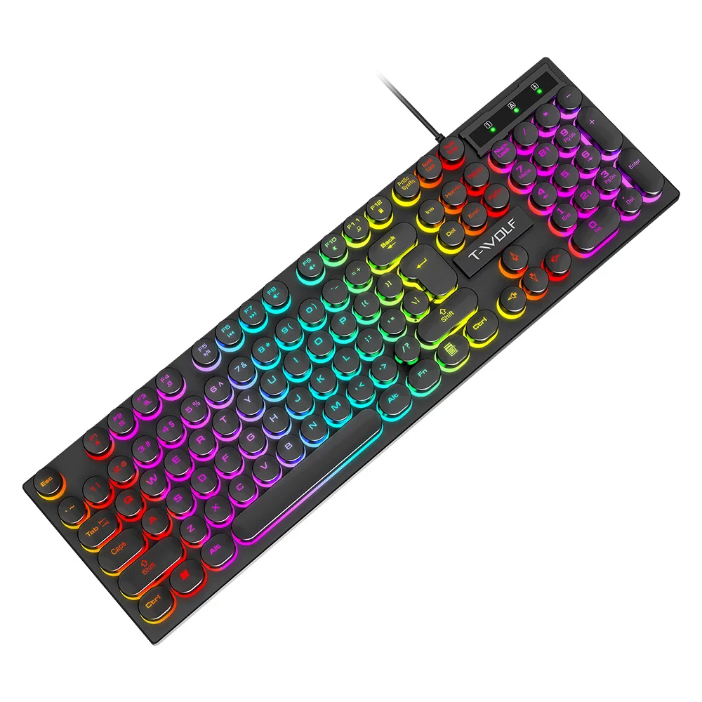 T80 Keyboard with Rainbow Backlight - Gaming & Waterproof