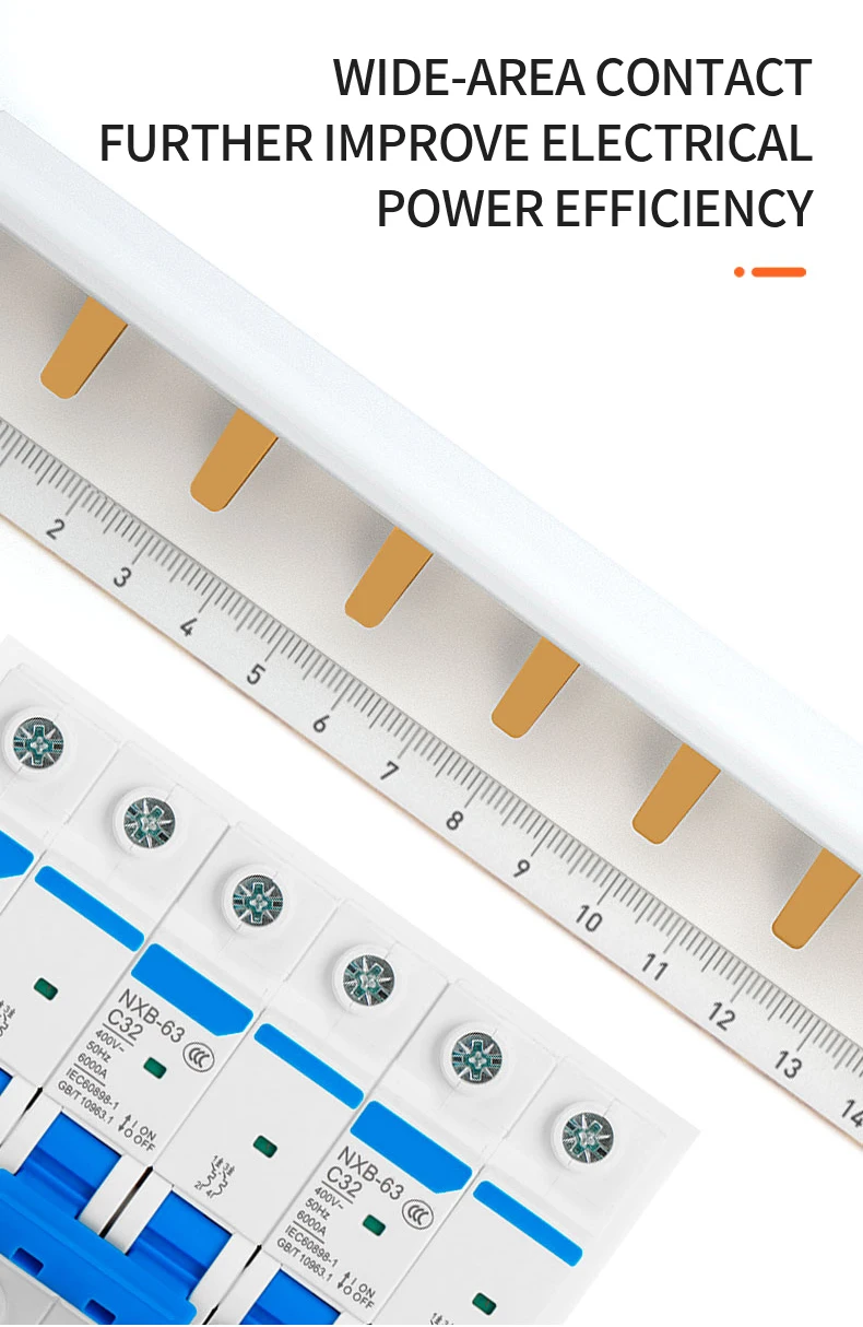 1P 70A U-type Motorised Copper Busbar Copper Busbar for Distribution ...