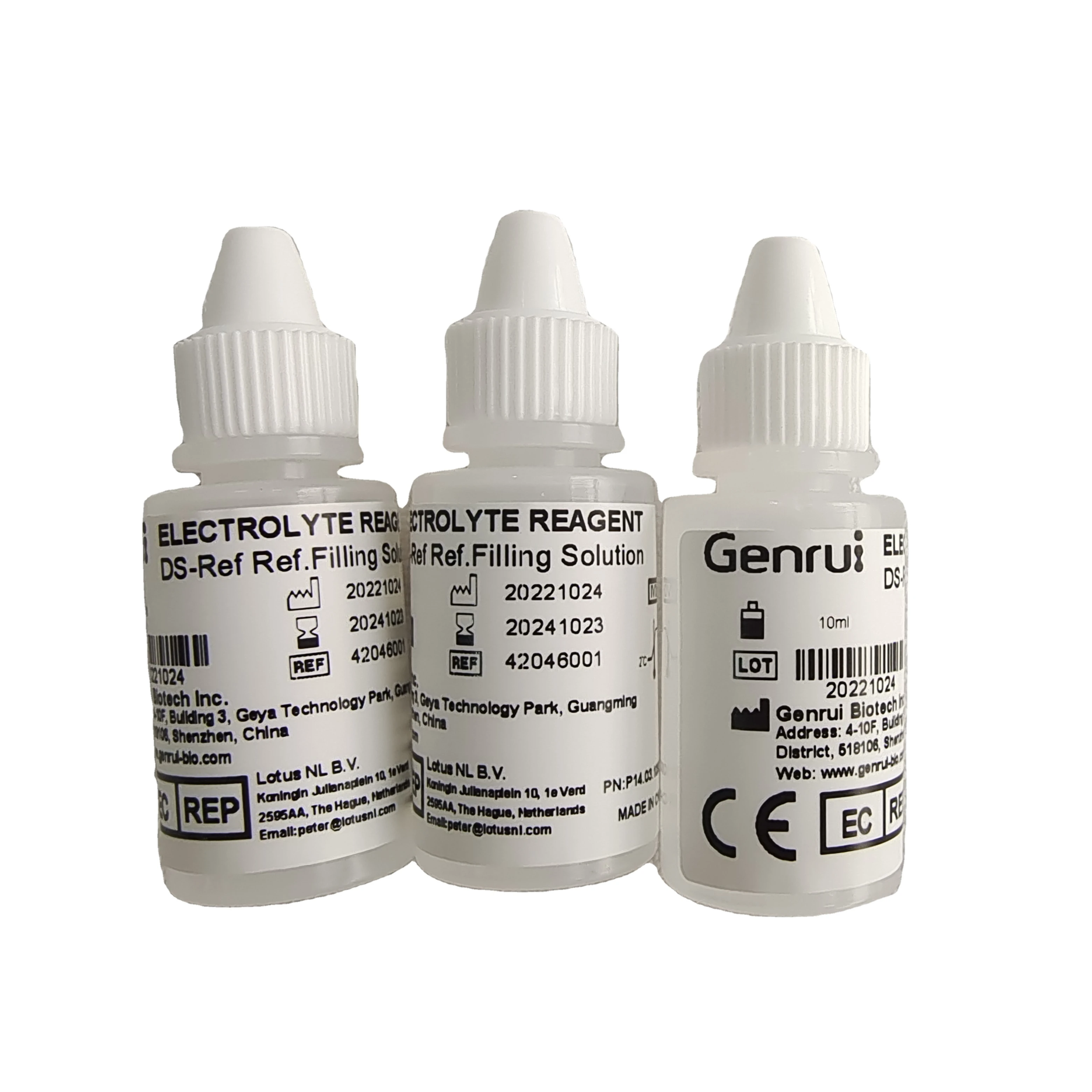 Оригинальный Электролитный реагент Genrui, RS-ISE RS-REF QC и раствор ...