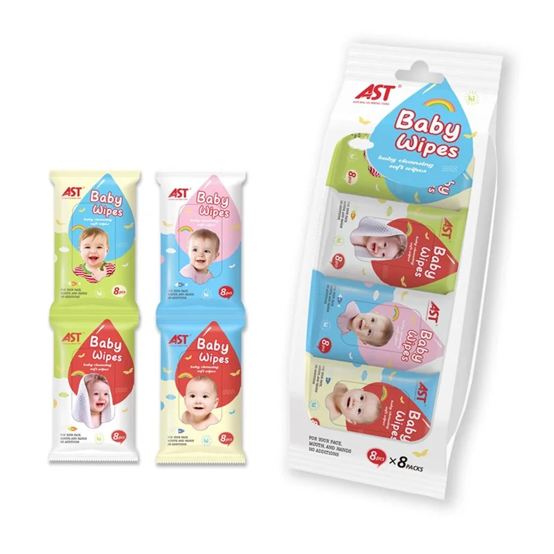 Multipurpose Disposable Wet Tissues Mini Alcohol Free Children Baby ...