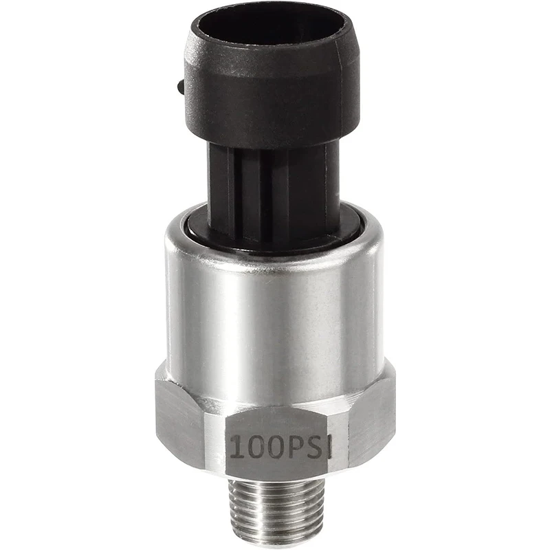 Pressure Transducer Sensor 100 Psi Pressure Sender 316 Stainless Steel Oil Pressure Transmitter ...