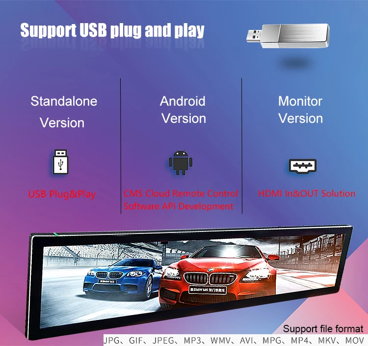 48.8 Inch Touch Screen Display for Supermarket Digital Signage