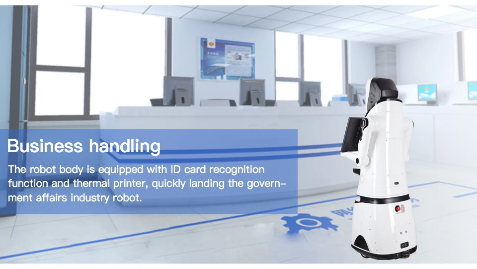 Dual Screen Commercial Reception Robot - Ideal for Showrooms
