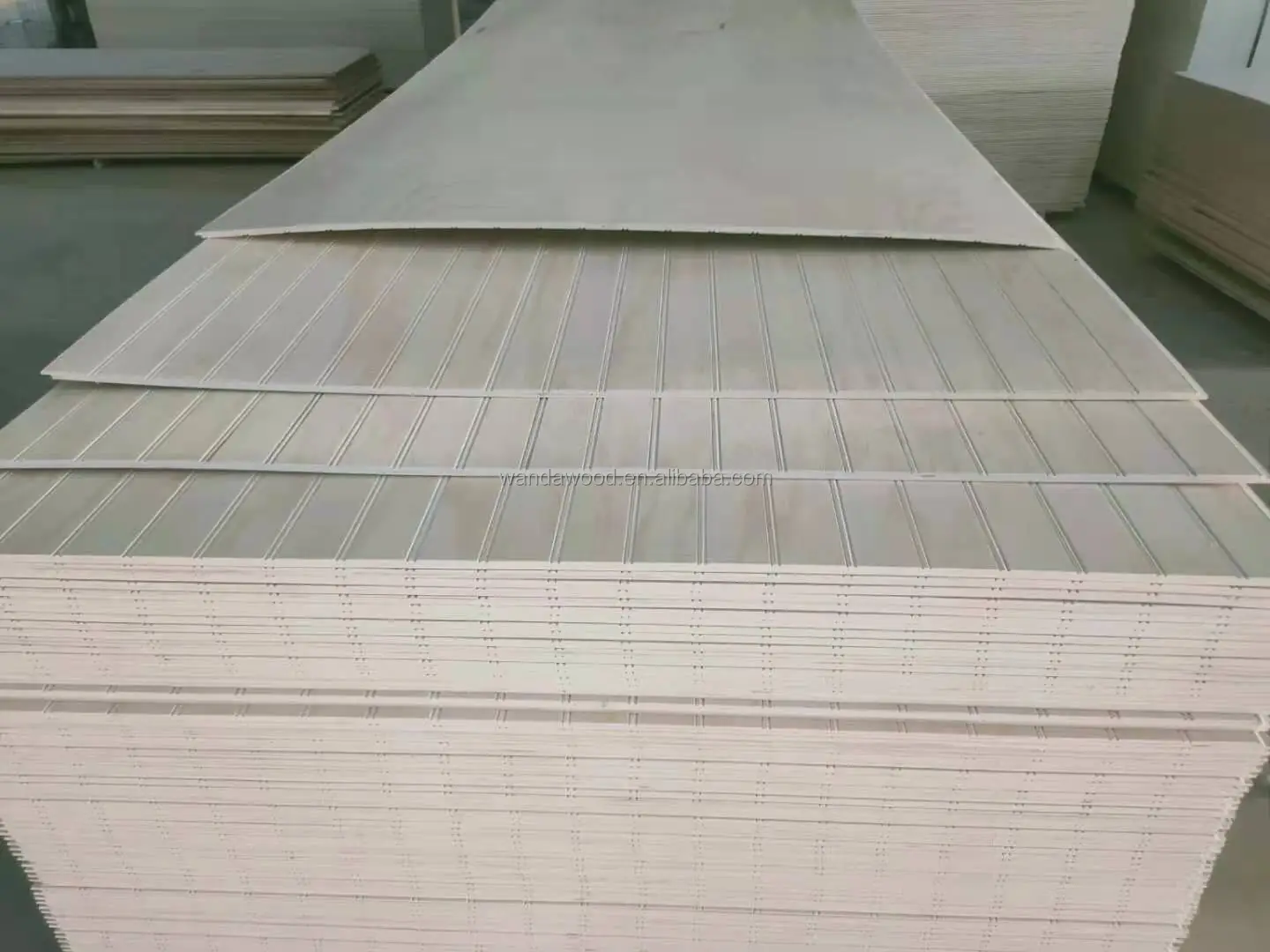 4x8 Slotted Plywood - Terciado Ranurado for Indoor Use