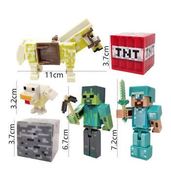 Action Figures Hot Game Minecrafts Kids Toy My World Creeper Figure ...
