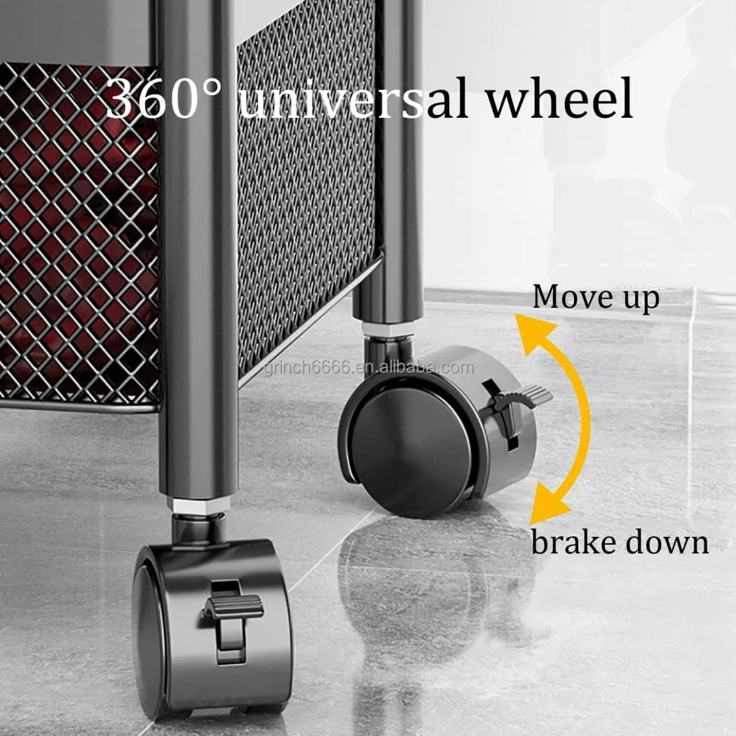 5 Layer Metal Frame Shelf - Efficient Kitchen Storage