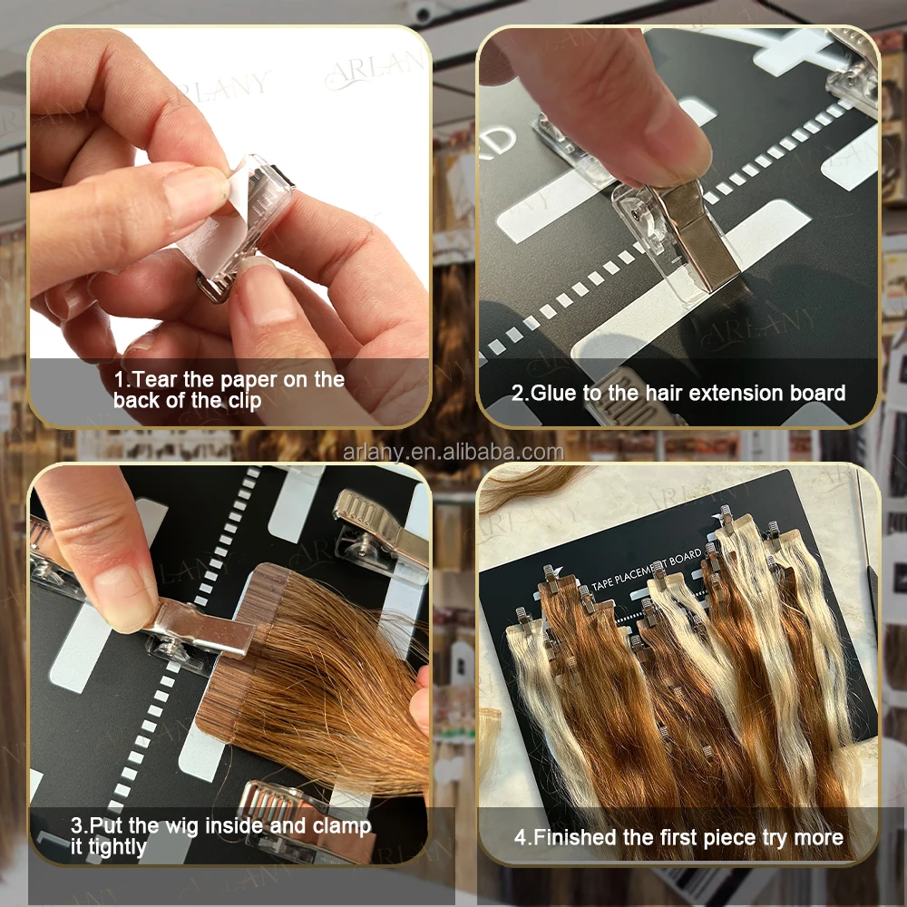 ARLANY Acrylic Hair Extension Placement Board Carrier Hair Extension ...