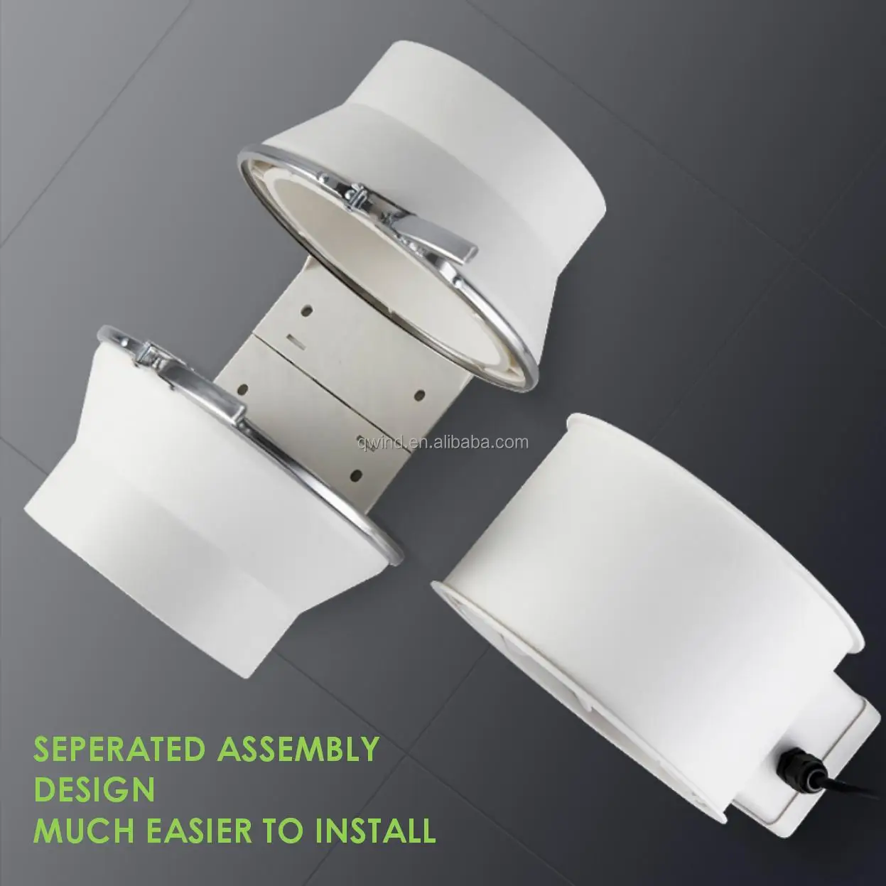 Inline Air Flow Ventilation Circular Slient Hydroponic High Temperature ...