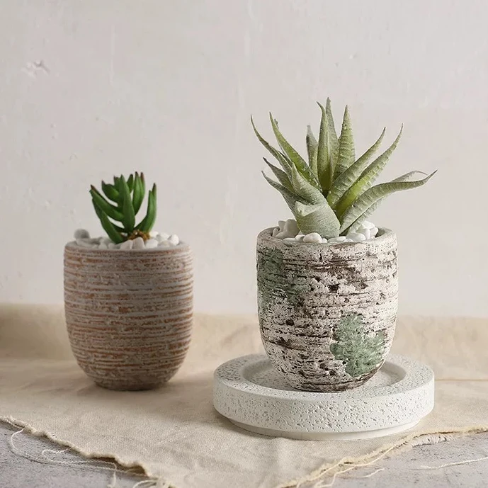 High Quality Garden Decoration Flower Pot Planter Embossed Mini ...