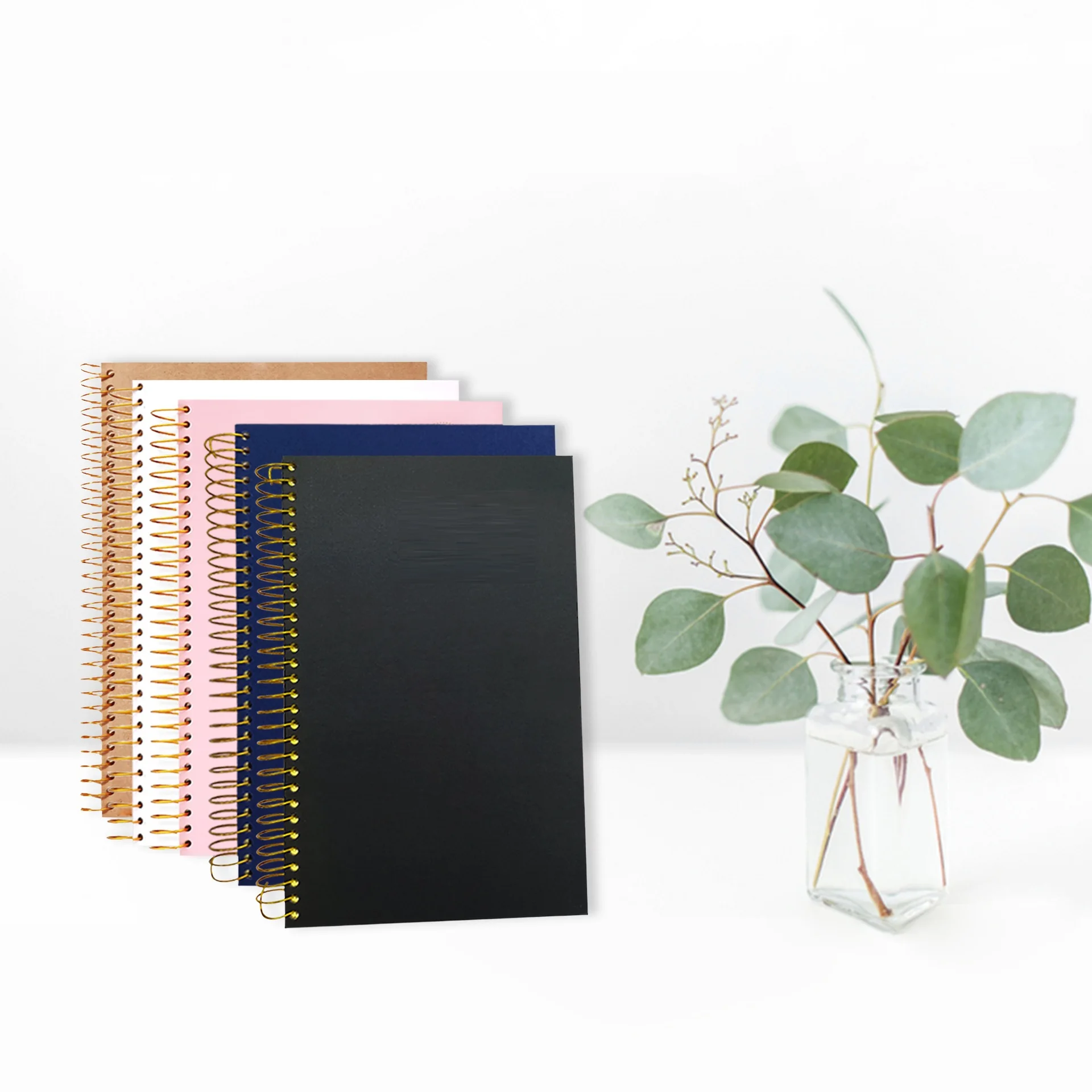 Wholesale Pink Customizable Thicken Spiral Journal 16k Notebook School ...