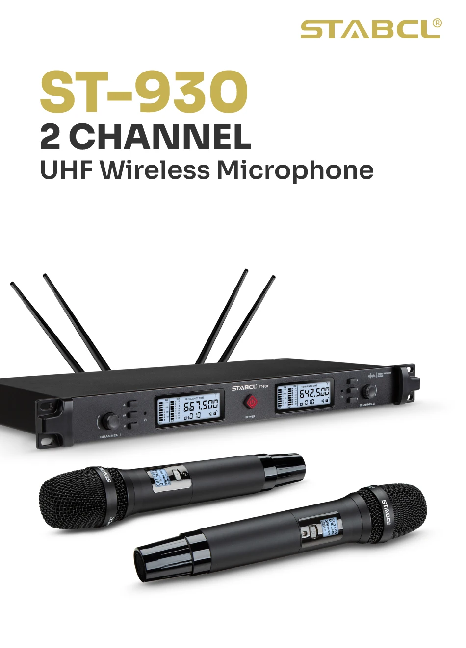 ST-930 Dual Channel Microphone - Professional Wireless Mic
