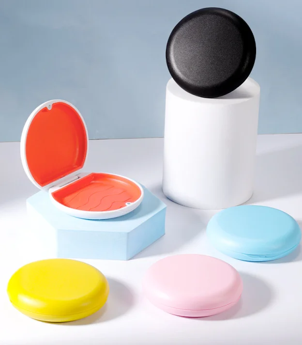 Custom Magnetic Retainer Box Round Dental Orthodontic Aligner Round ...