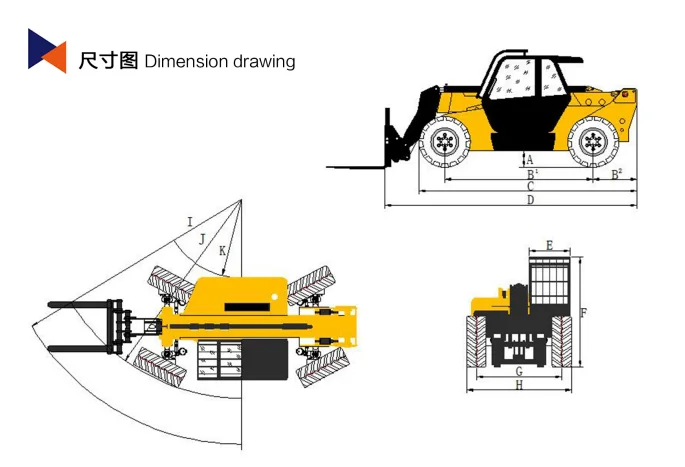 Evangel 4 Ton Telehandler Th1840 Telescopic Handler 18m With Good Price ...