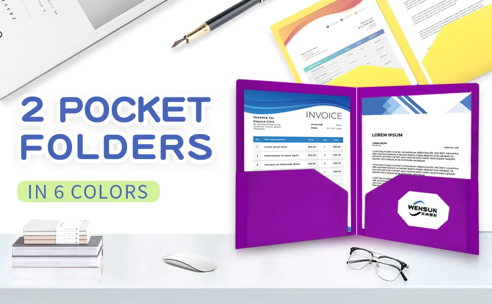 Wholesale Customized Durable PP Material A4 Folder