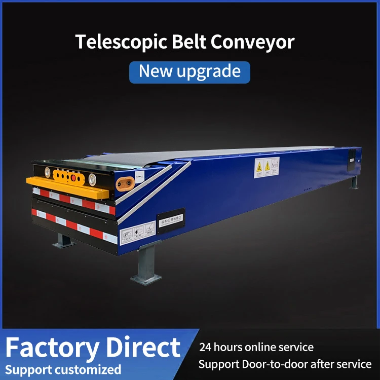 Mobile Remote Movable Electric Cargo Loader - Telescopic Conveyor Belt