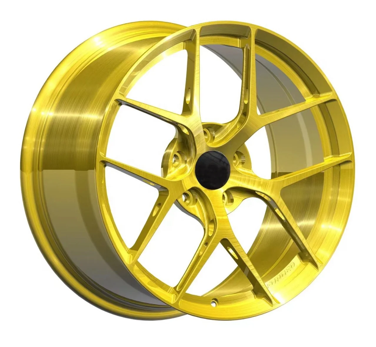 Gold Brushed Forged Wheels Fir 18 19 20 21 22 Inch 5 Holes Forged ...