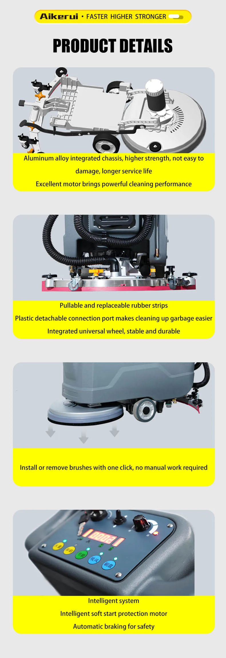 Aikerui K500BT - Efficient Automatic Floor Washer Machine