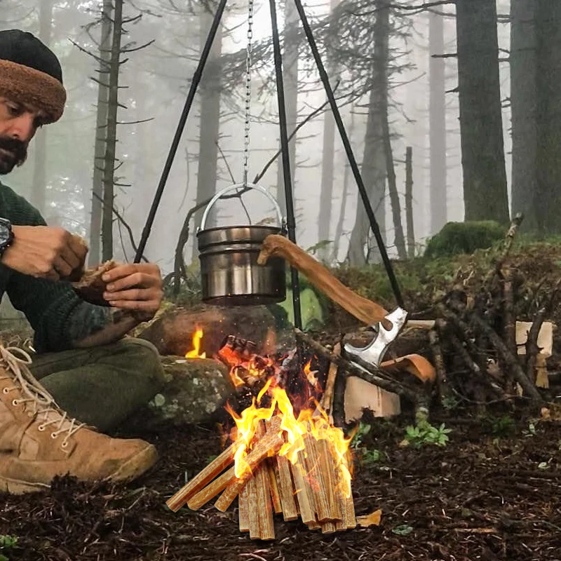 Natural Organic Pine Kindling - Easy Firestarting Sticks