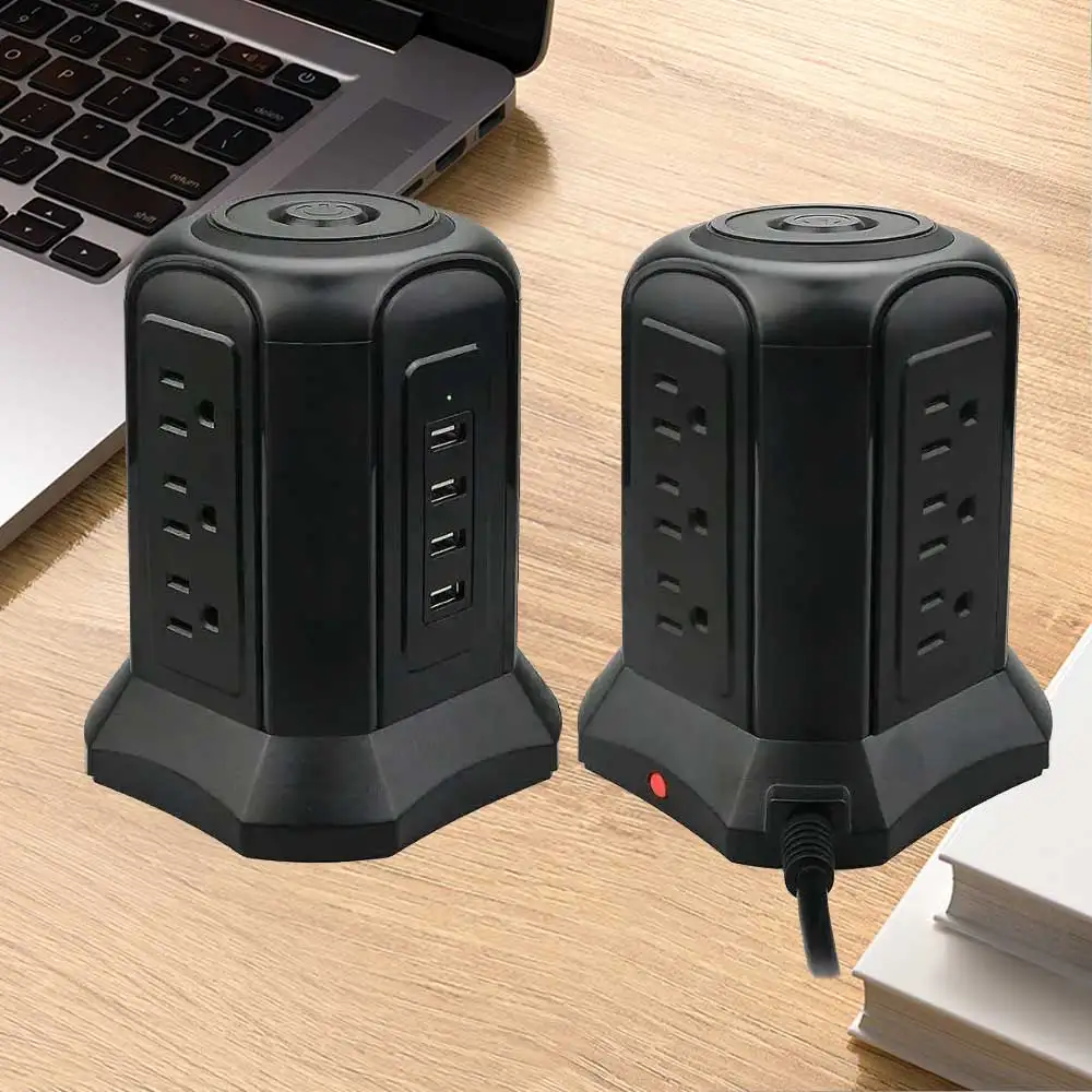 Oswell Wireless Charging Socket Tower Desktop Extension Cable Expansion ...