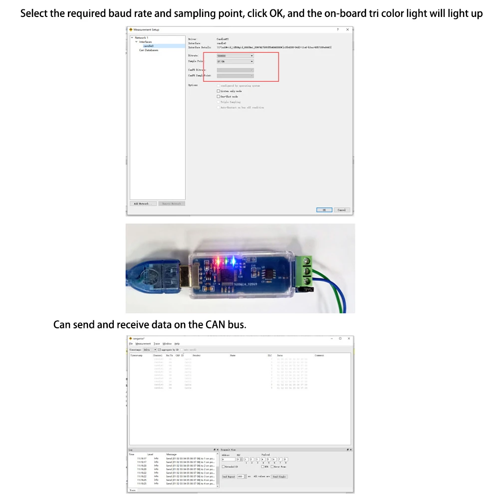 Usb To Can Bus Converter Adapter Usb To Can Module Tja1051t/3 Nonisolated - Buy Usb To Can Bus ...