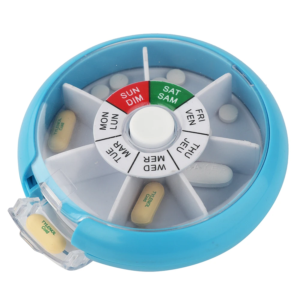 Athmedic Food Grade Circle Pill Box - 7 Day Organizer