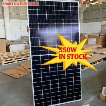 500w 550w N-type 600w Pv Module Black Frame Double Glass 182mm Topcon Half Cells Roof System ...