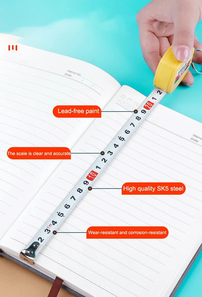 Small Measuring Tape with Custom Logo - 1M Portable