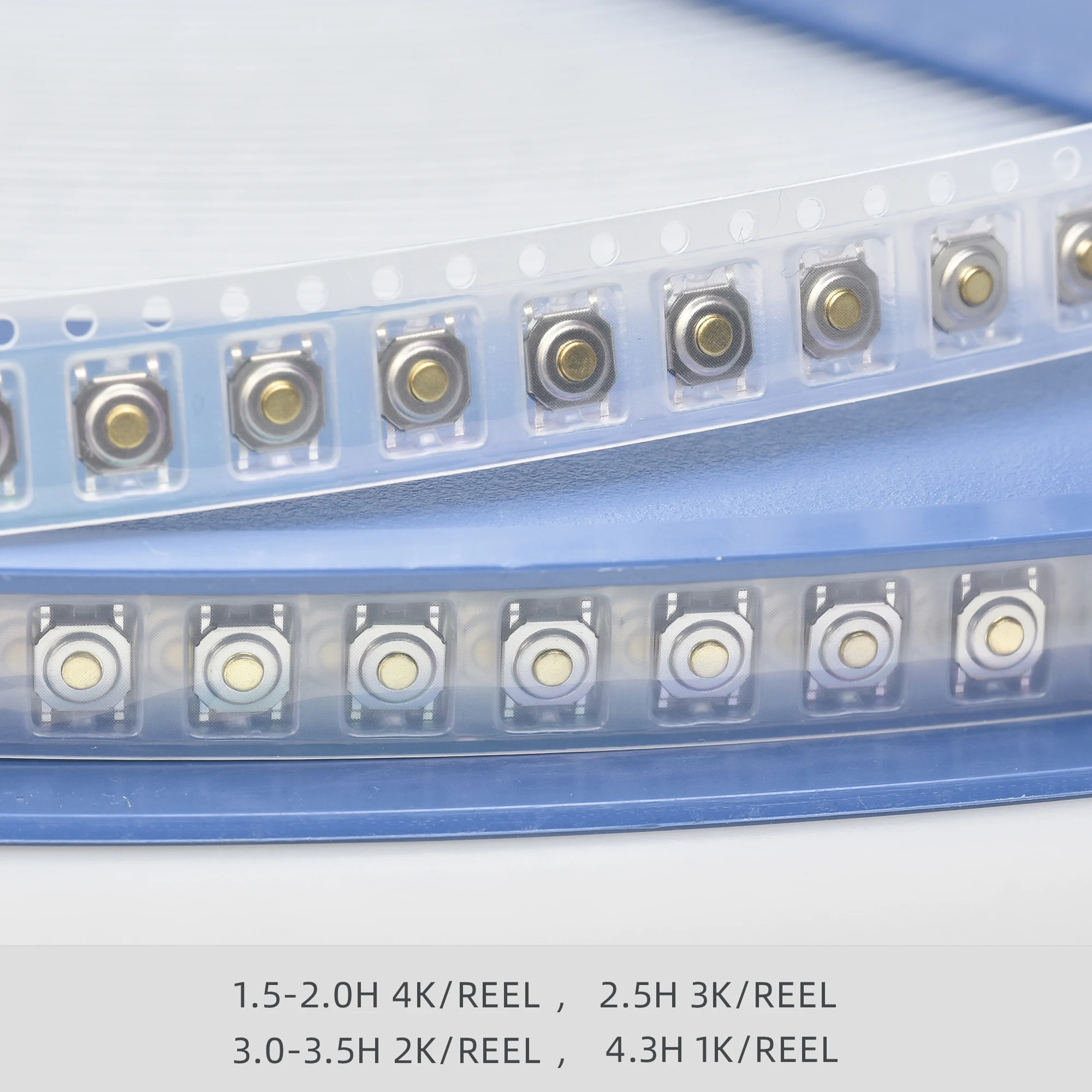 Kejian Smd 4x4 Tact Switch Smt Micro Switch Round Copper Head 4*4 ...