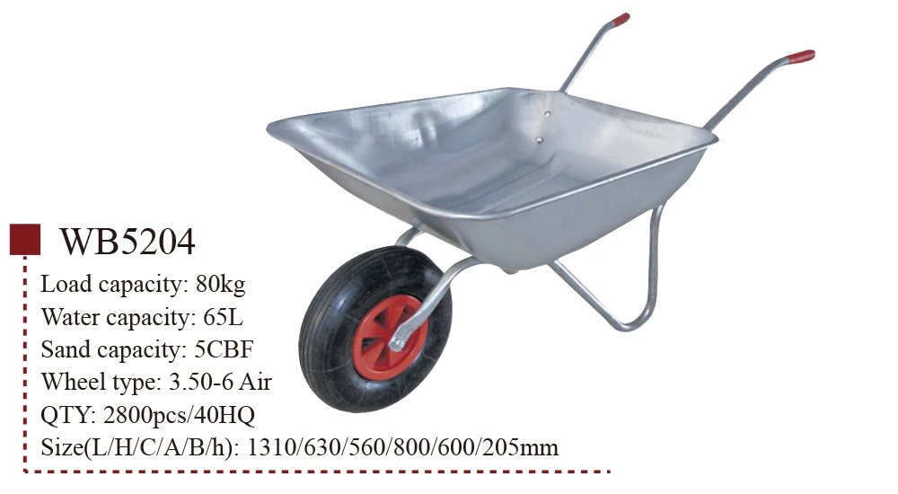 65L Heavy Duty Wheelbarrow - Durable & Versatile Garden Cart