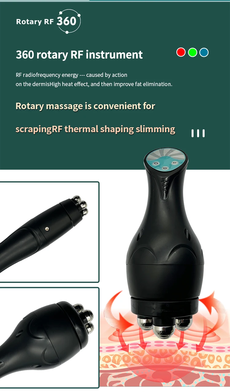 Best Rotary Massage Device Mono Polar Led Health Care Rf Penetrate Skin ...