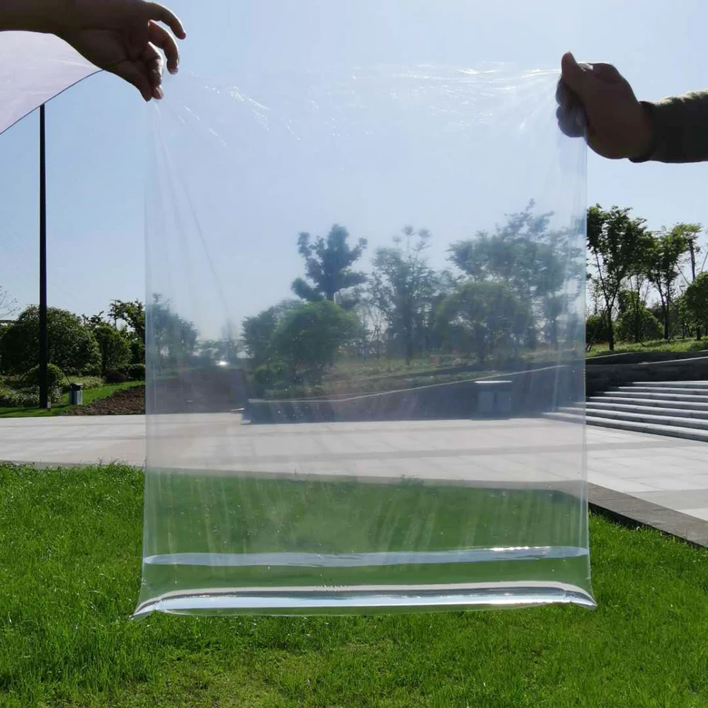 Wholesale Custom Large Big Size Clear Plastic Flat PE Bags Clear ...
