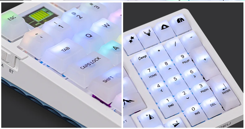 Hzgamer Fog Keycap,Double Shot Ins Style Keycaps For Mechanical Gaming ...