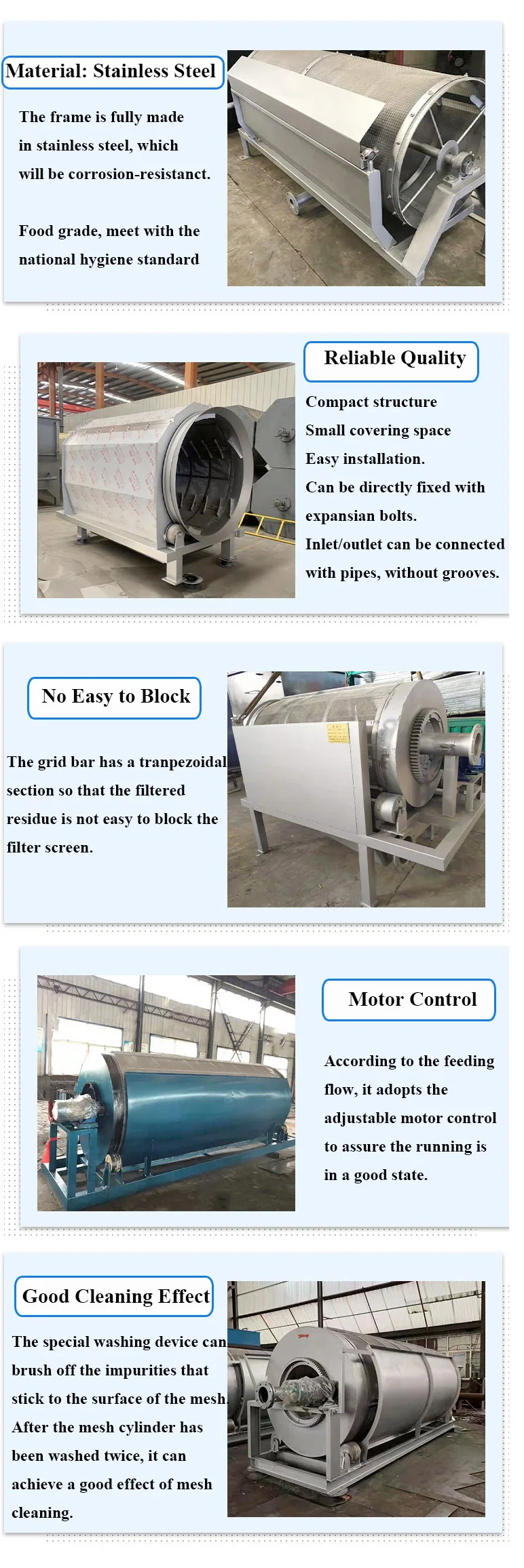 Micro Screen Rotary Drum Filter for Efficient Fish Farming