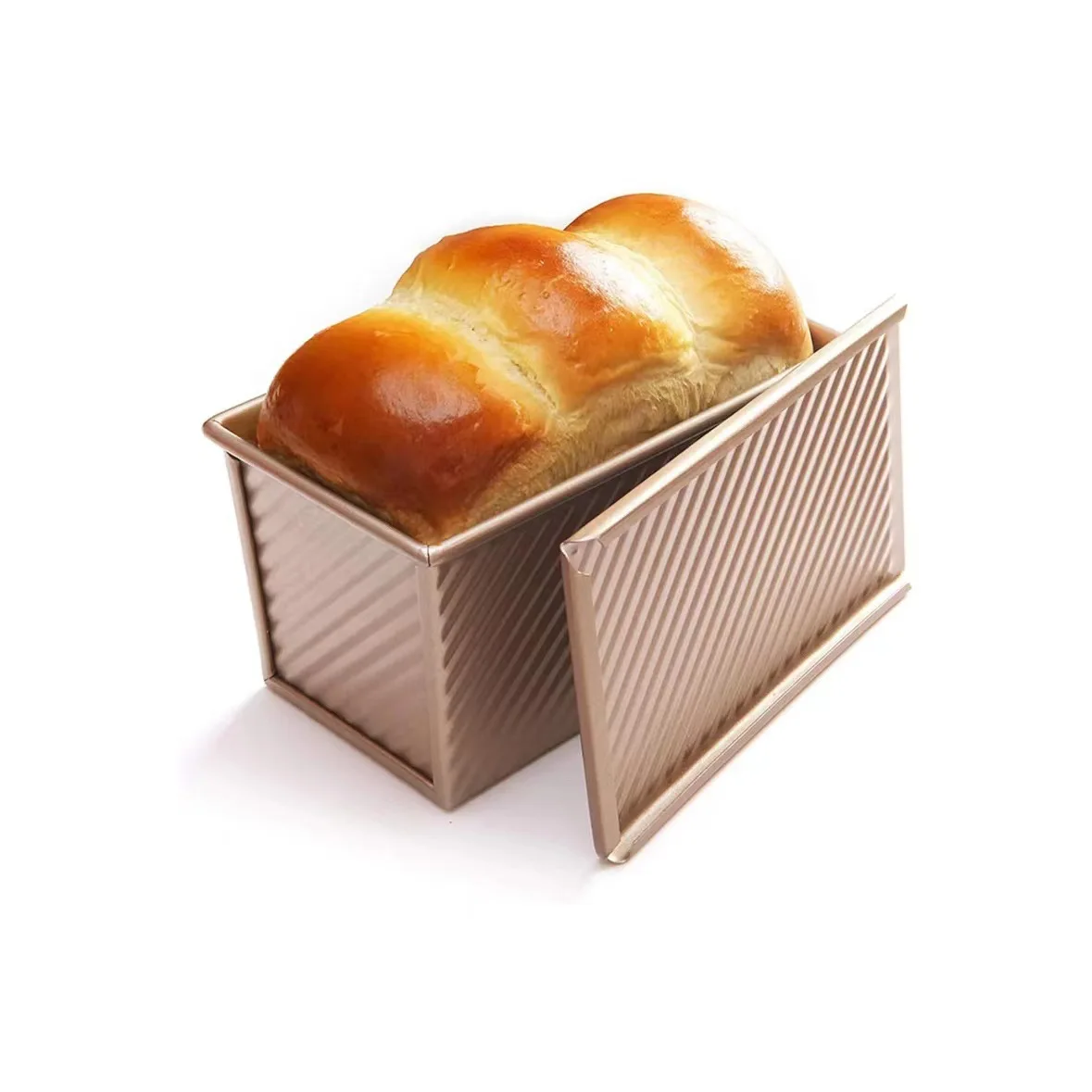 Gold Corrugated Toast Baking Oven Bread Non-Stick Bakeware
