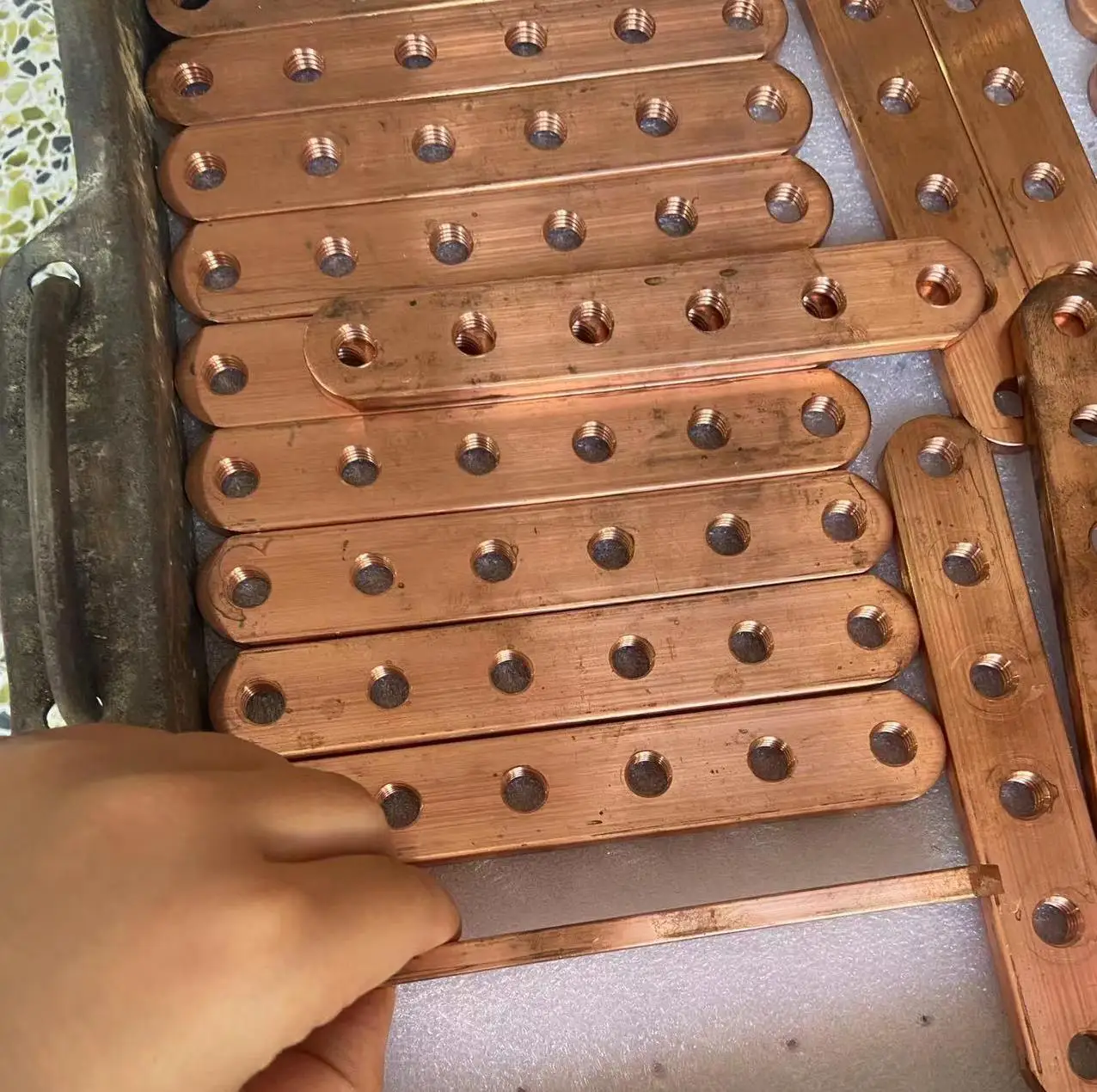 6 Way Distribution Block Terminal Bus Bar Stud Heavy Duty Bus Bar 300a ...