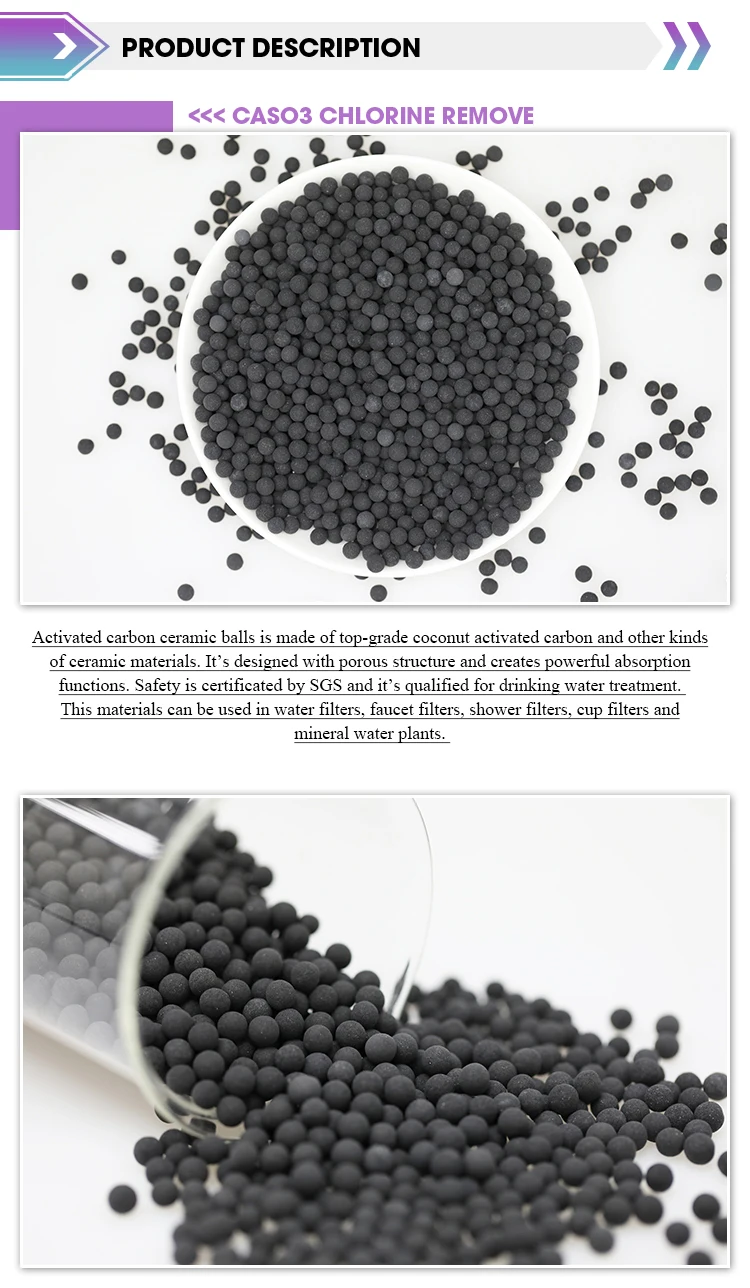Ceramic Balls Water Filter High Iodine Value Activated Carbon Ball ...