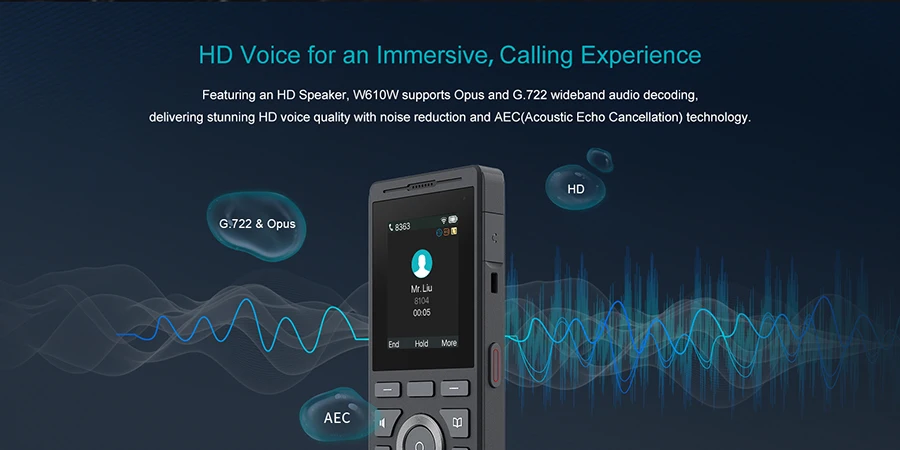 Portable Wi-Fi SIP Phone W610W VoIP Product| Alibaba.com