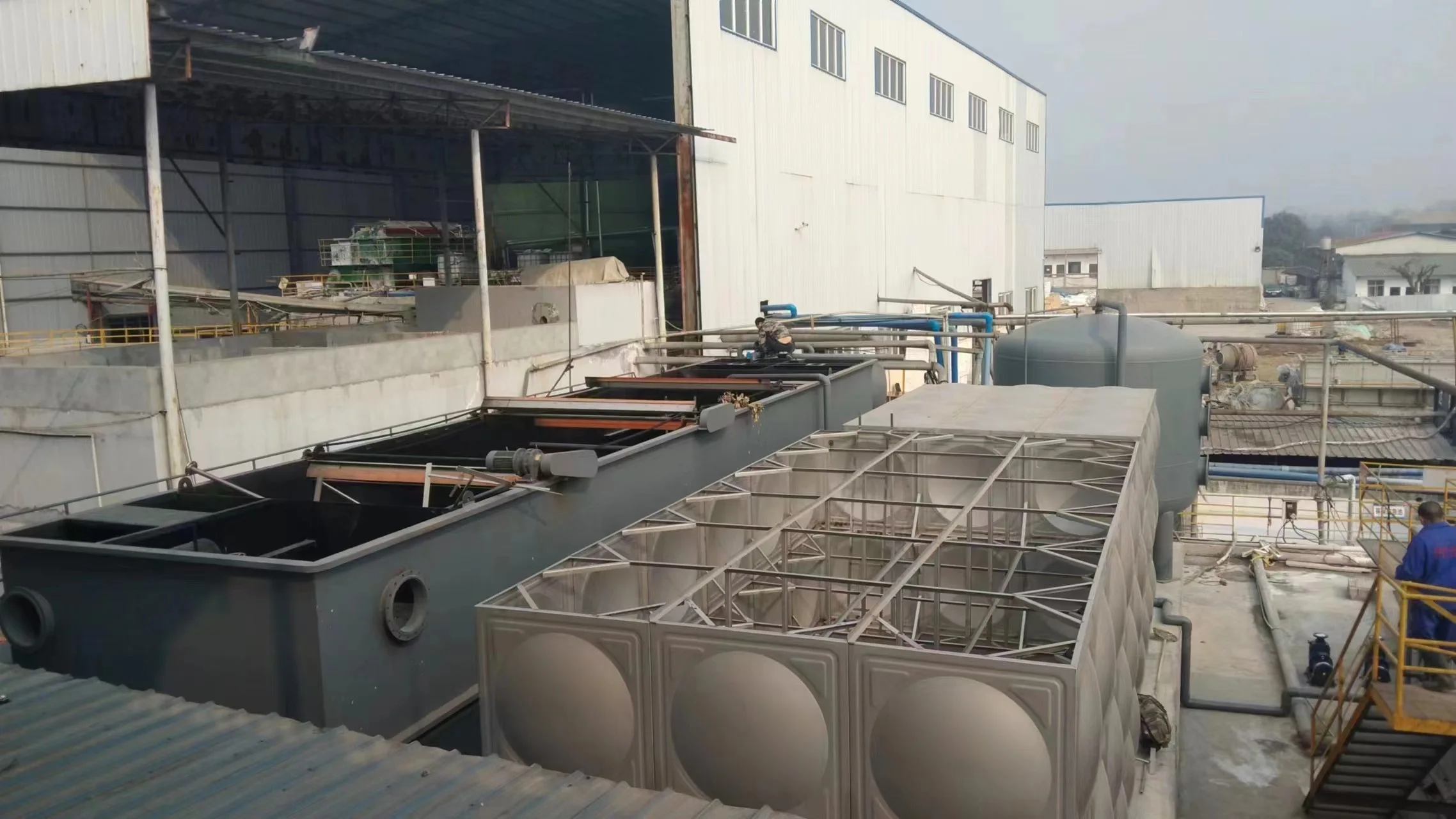 Lamella Clarifier With Hopper Sedimentation Tanks For Biological ...