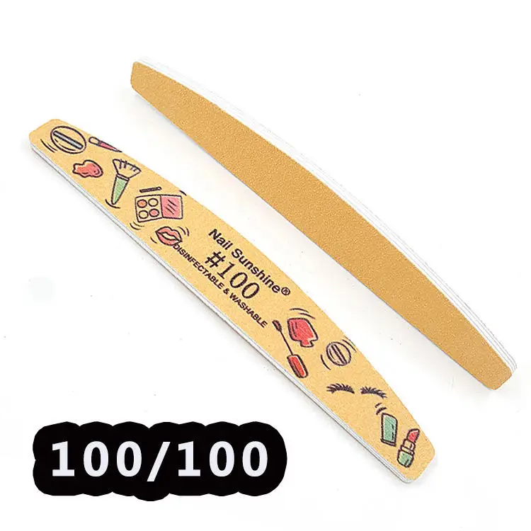 Custom Printed Logo Nail Files 100 180 120 150 240 Double Size Emery ...