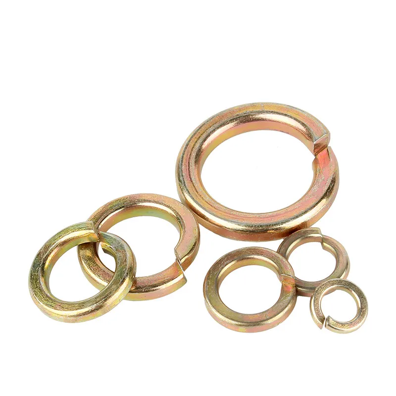 Din127 M8 M10 M12 Metric 304 A2-70 Spring Lock Washer Colour Yellow ...