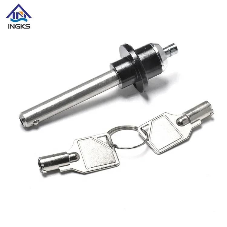 Stainless Steel Zinc Inch Metric Button Head Quick Release Ball Lock Pin with Key| Alibaba.com