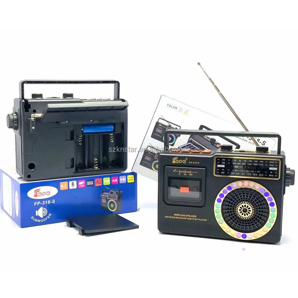 最佳扬声器调幅/调频/sw 3波段收音机廉价太阳能扬声器，带usb端口和迪斯科p-318-s - Buy 迪斯科灯音频扬声器功率pro,无线音箱带fm收音,Usb充电am Fm收音机 ...